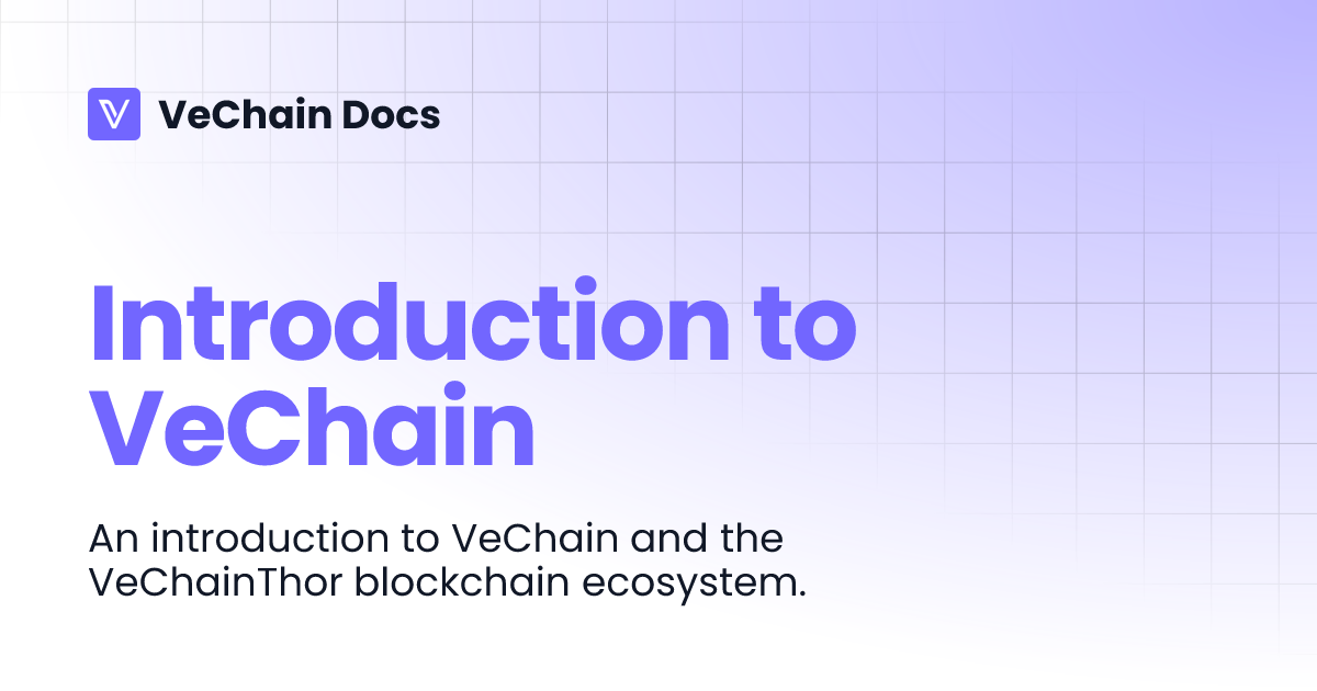 Introduction to VeChain | VeChain Docs
