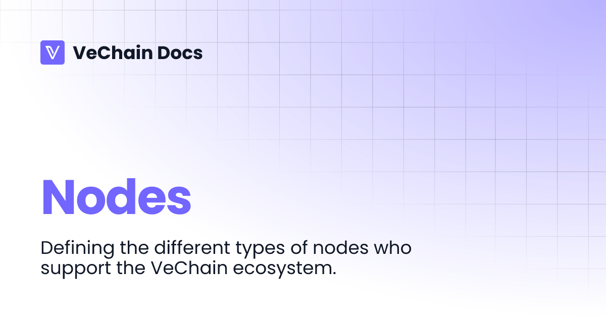Nodes | VeChain Docs