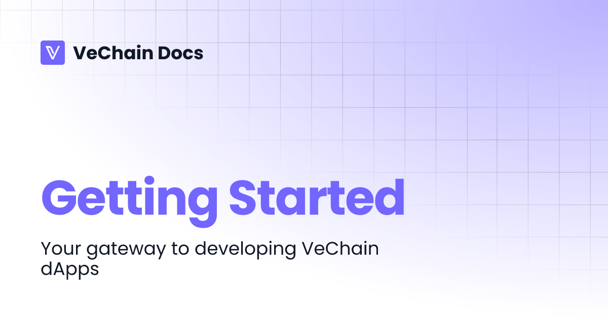 Getting Started | VeChain Docs