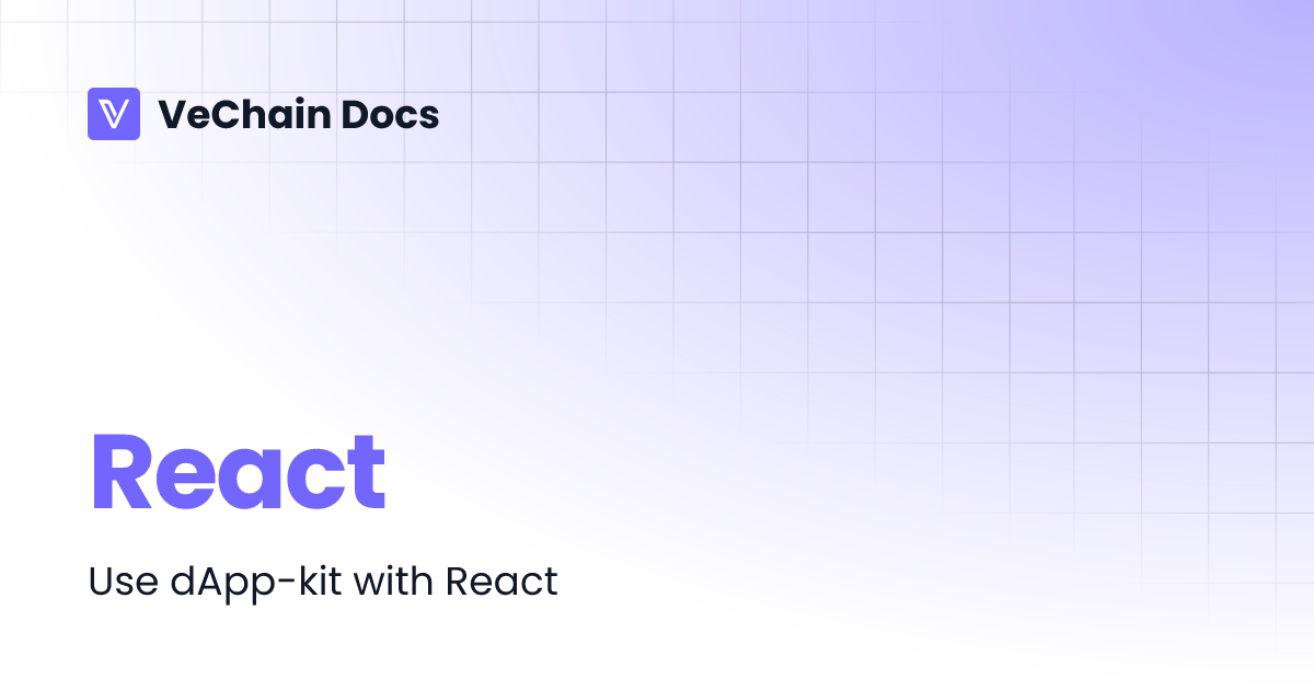 React | VeChain Docs